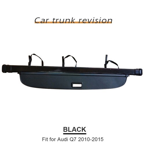 For Audi Q7 2010-2015 Black Rear Trunk Cargo Security Shield Shade ...