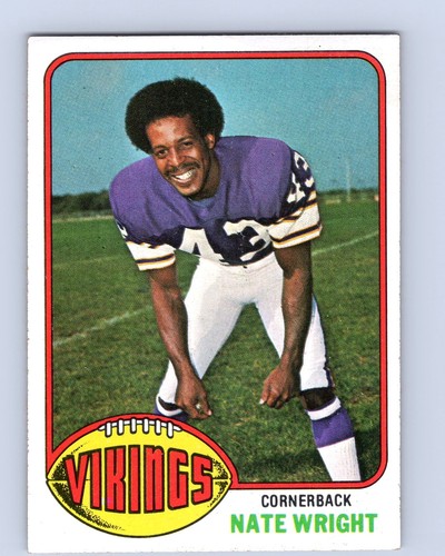 1976 Topps #521 Nate Wright Minnesota Vikings Football Card | eBay