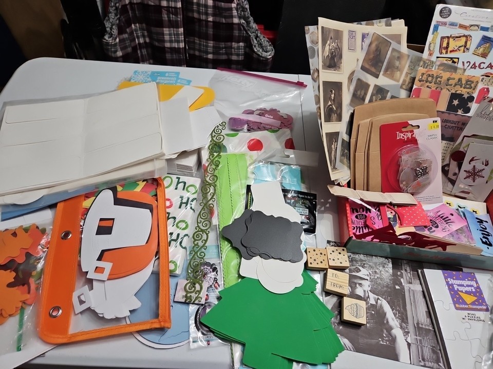 HUGE LOT SCRAPBOOKING Bookmarks Box Die Cuts Tags Puzzles Books Heidi ...