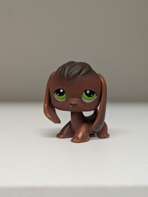 LPS #77 Brown Beagle Dog Green Eyes Littlest Pet Shop | eBay