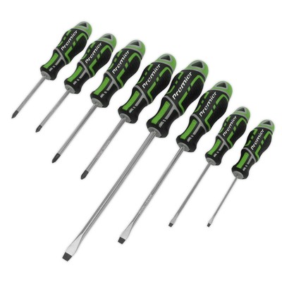Sealey Screwdriver Set 8pc GripMAX® Hi-Vis Green AK4322HV | eBay