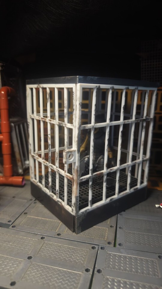 1/12 Scale Jail Prison Cell Diorama Prop Set for 6"Action Figure ...