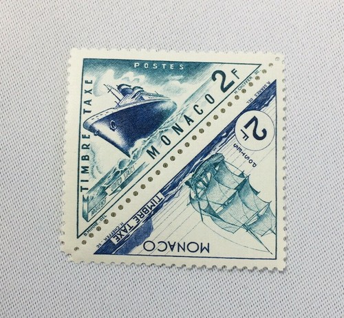 Monaco Timbre Taxe 2F Postage Stamp Ships | eBay