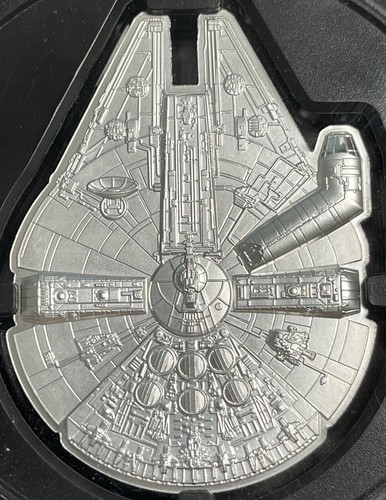 2022 3 Oz 999 Fine Silver NIUE Star Wars Millennium Falcon Coin Han ...