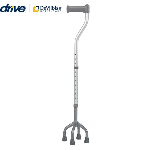 Small Quad Base Cane Walking Stick Height Adjustable 10 Settings 127Kg ...