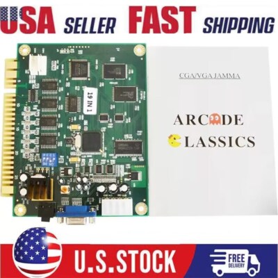 19 IN 1 Arcade Classics Horizontal Jamma Board VGA CRT/LCD PCB Arcade ...