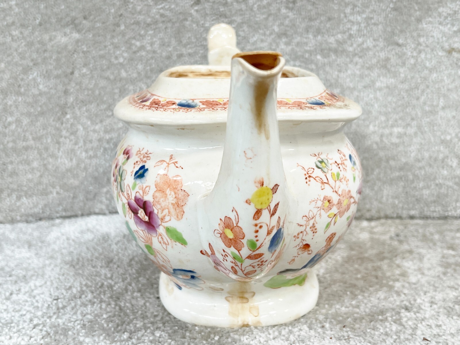 ANTIQUE GEORGIAN HILDITCH & SON CHINOISERIE LONDON SHAPE TEAPOT A/F | eBay