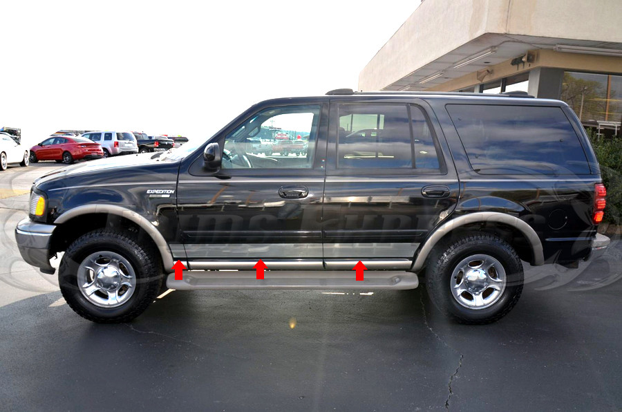 1997-2002 Ford Expedition W/Flare Rocker Panel Trim Body Side 5 1/2 ...