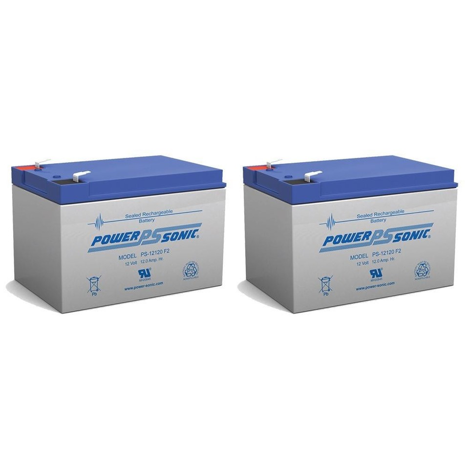 Power-Sonic 12V 12AH SLA Battery Replacement for Charity CB12120 - 2 ...