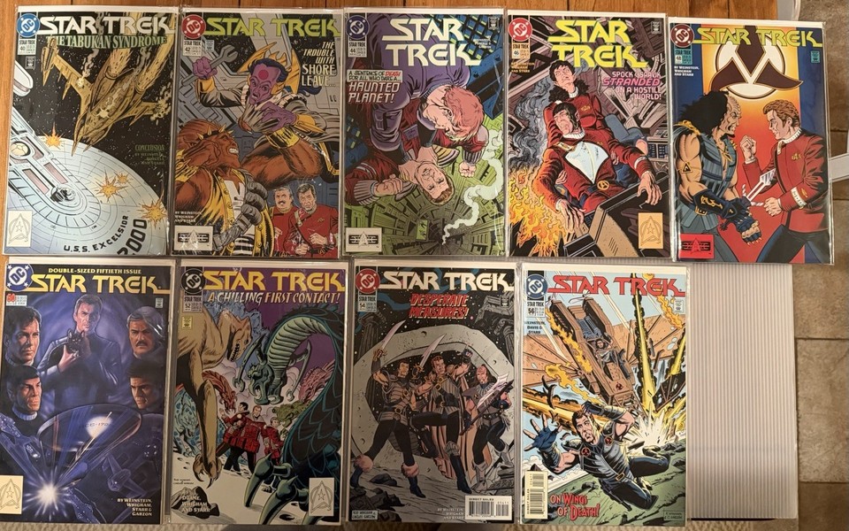 1989-1996 Star Trek Next Generation DC Comic Books - 1-50 & Annuals 1-3 ...