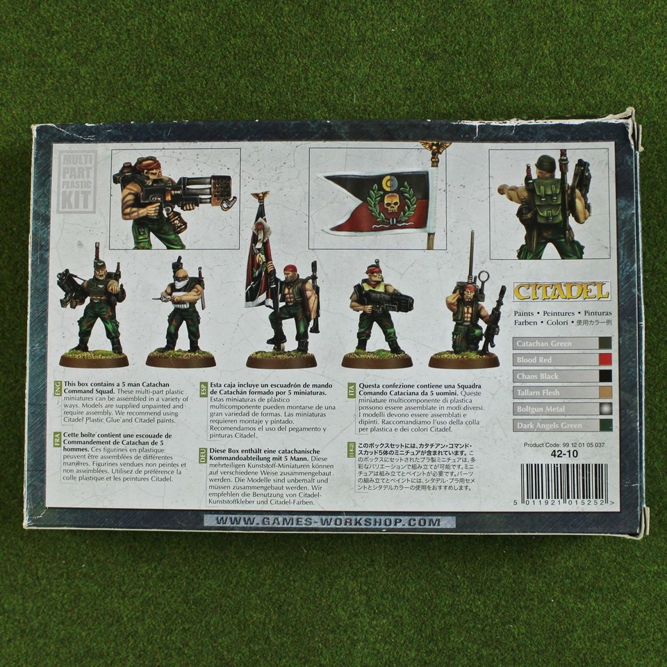Warhammer 40K Catachan Command Squad, Plastic - Citadel Imperial Guard ...