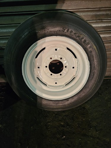 TRACTOR FRONT OR IMPLEMENT SIX STUD WHEEL AND TYRE, 6.50 x 16.(Ford ...