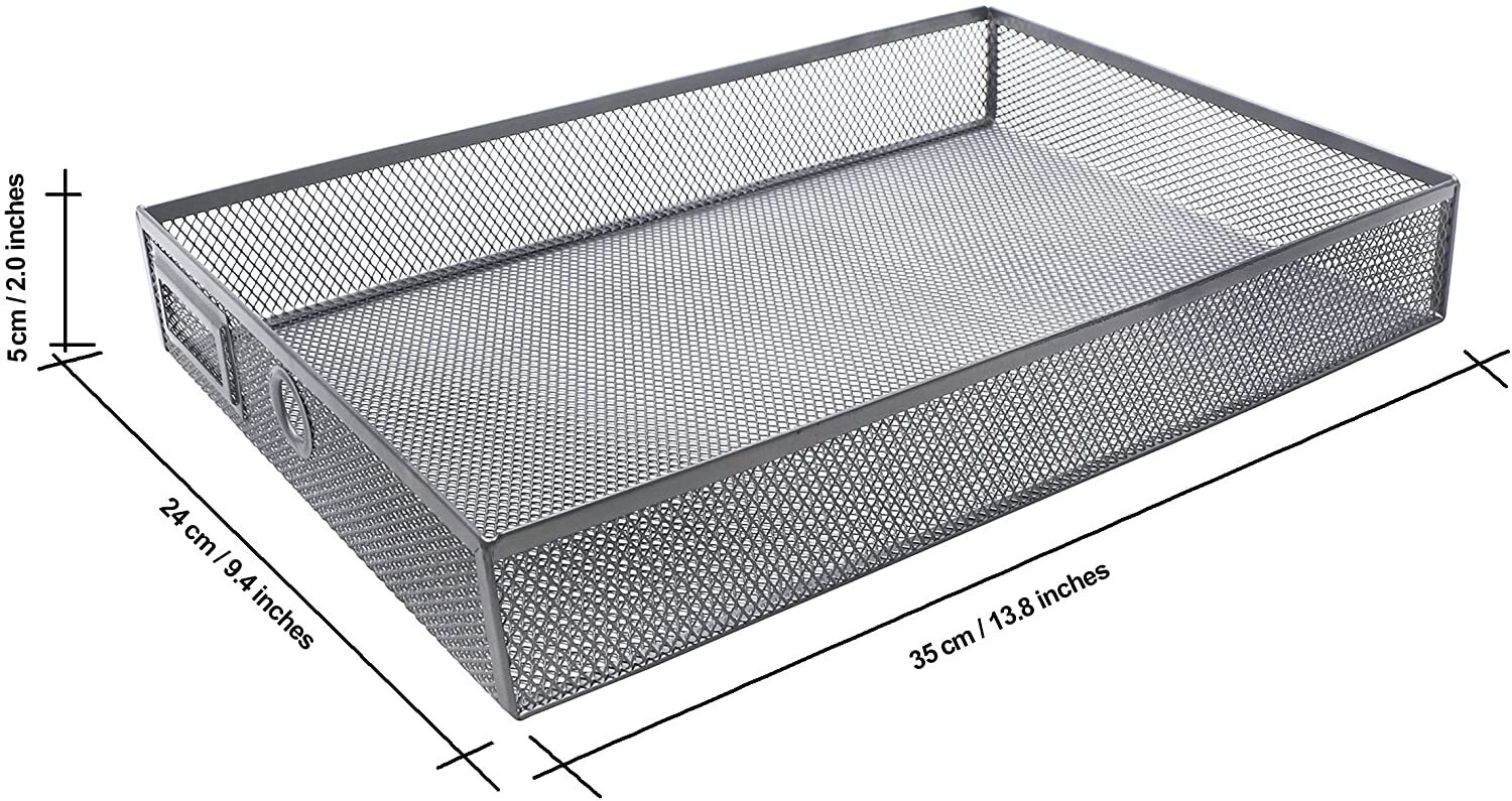 Exerz Desk Tidy Paper Sorter 3 Drawer Mesh A4 Multifunctional Desk ...