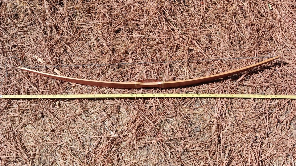 Custom Made Primitive Self Bow Hickory And Zebra wood. Sinew Suport ...