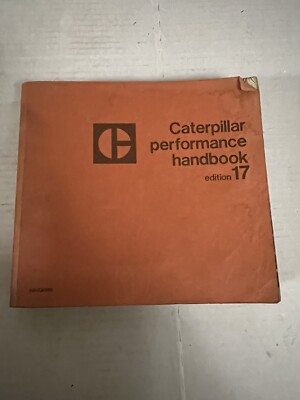 Manuals & Books - Caterpillar Performance Handbook Edition