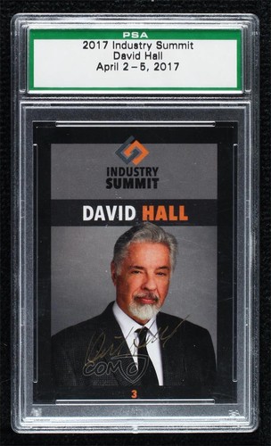 2017 Industry Summit David Hall #3 PSA Encased Auto | eBay
