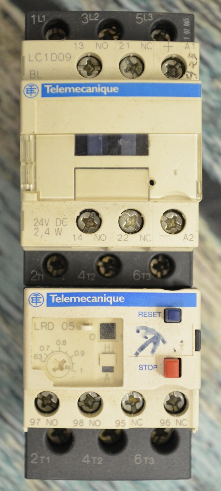 Schneider Electric TELEMECANIQUE Lc1d09bl Lrd-05 Contactor 3 Pole 24v ...