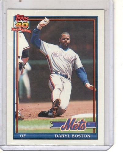 1991 Topps #83 Daryl Boston New York Mets baseball card | eBay