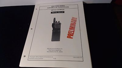 RELM MPV32 / MPU32 MINI COM ORIGINAL SERVICE Manual | eBay