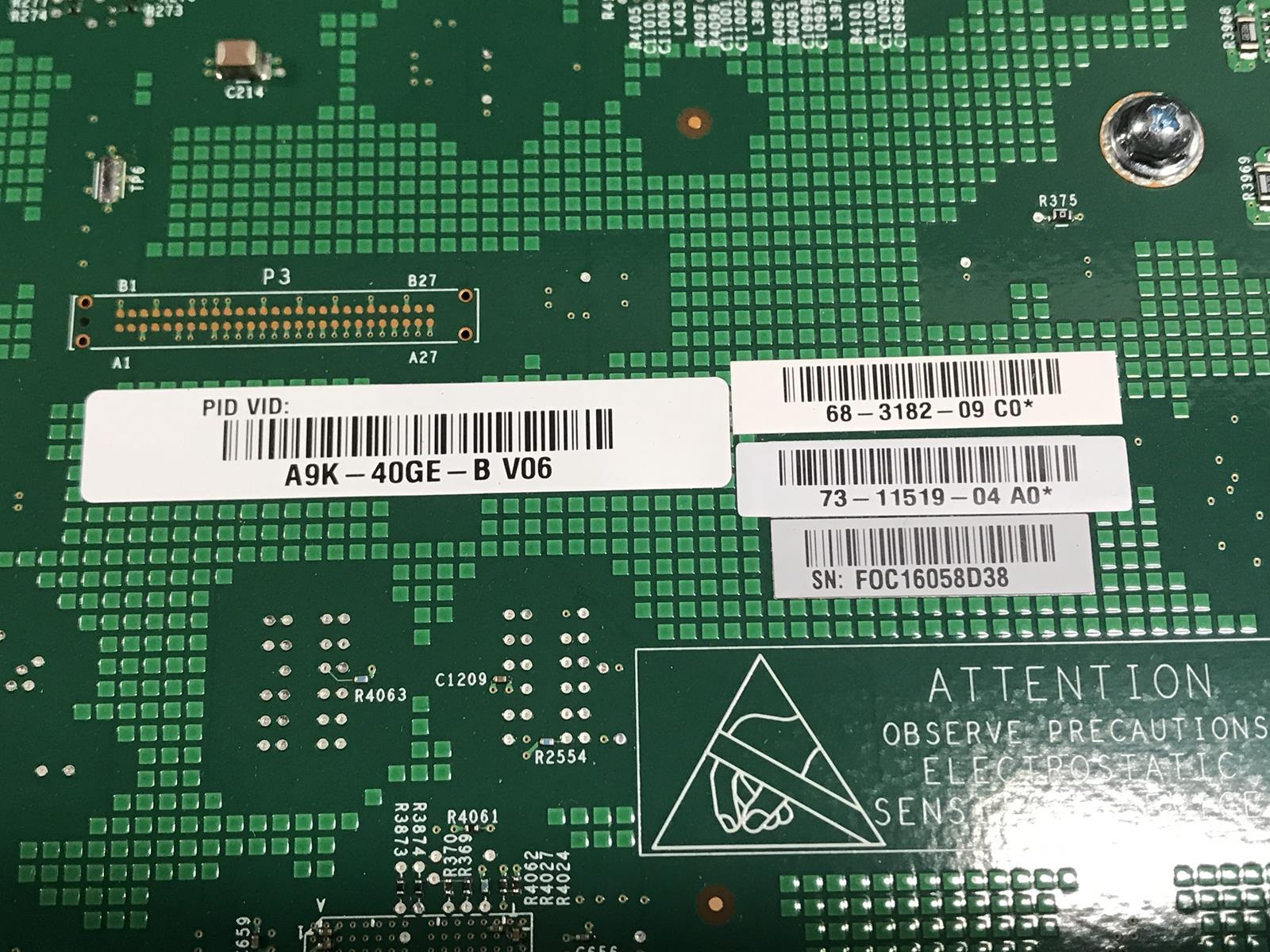 Cisco A9k-40ge-b V01 40 Port Gigabit Ethernet Ge SFP Medium Queue Line ...