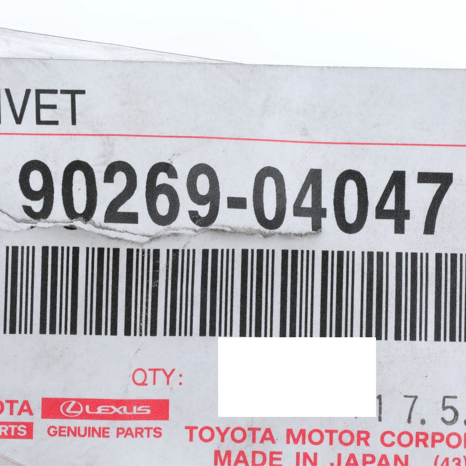 NEW OEM Toyota 96-22 4Runner Rav4 Tacoma Aluminum Fastening Rivet 90269 ...