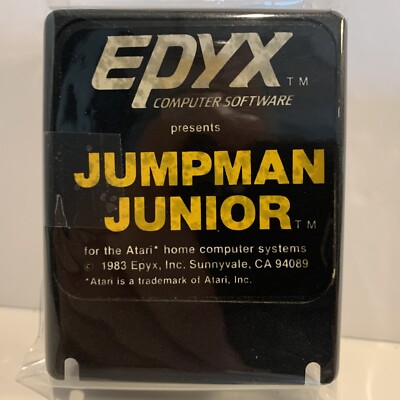 Epyx Jumpman Junior Game Cartridge Atari 400 800 8 Bit 1983 | eBay
