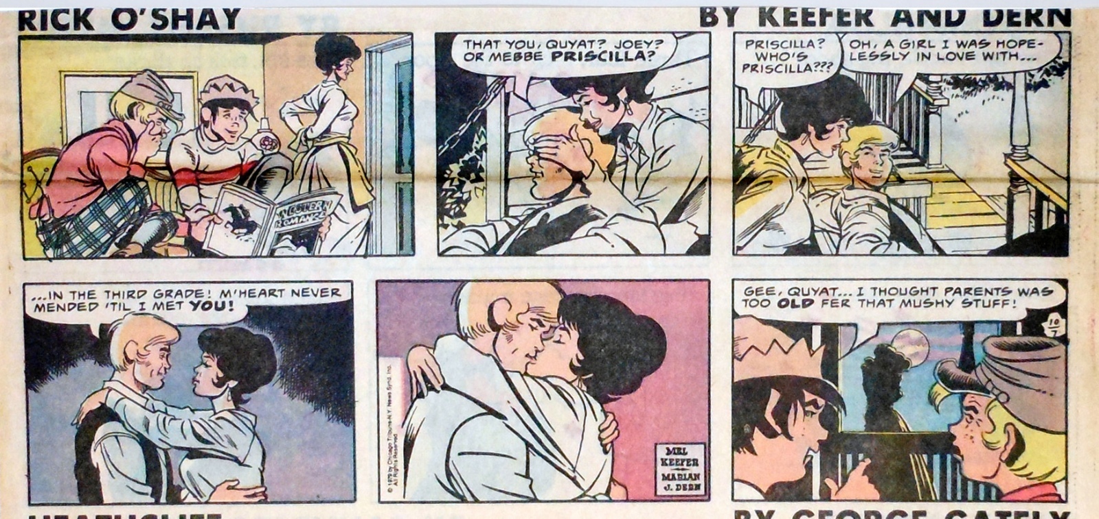 Rick O'Shay by Mel Keefer - full color Sunday comic page - October 7 ...