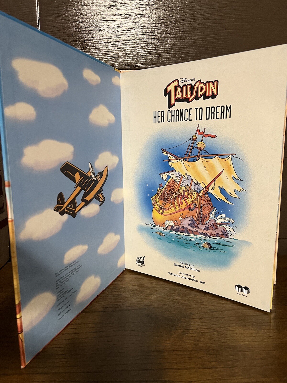 1991 Walt Disney Company Talespin Her Chance To Dream Hadcover Book ...