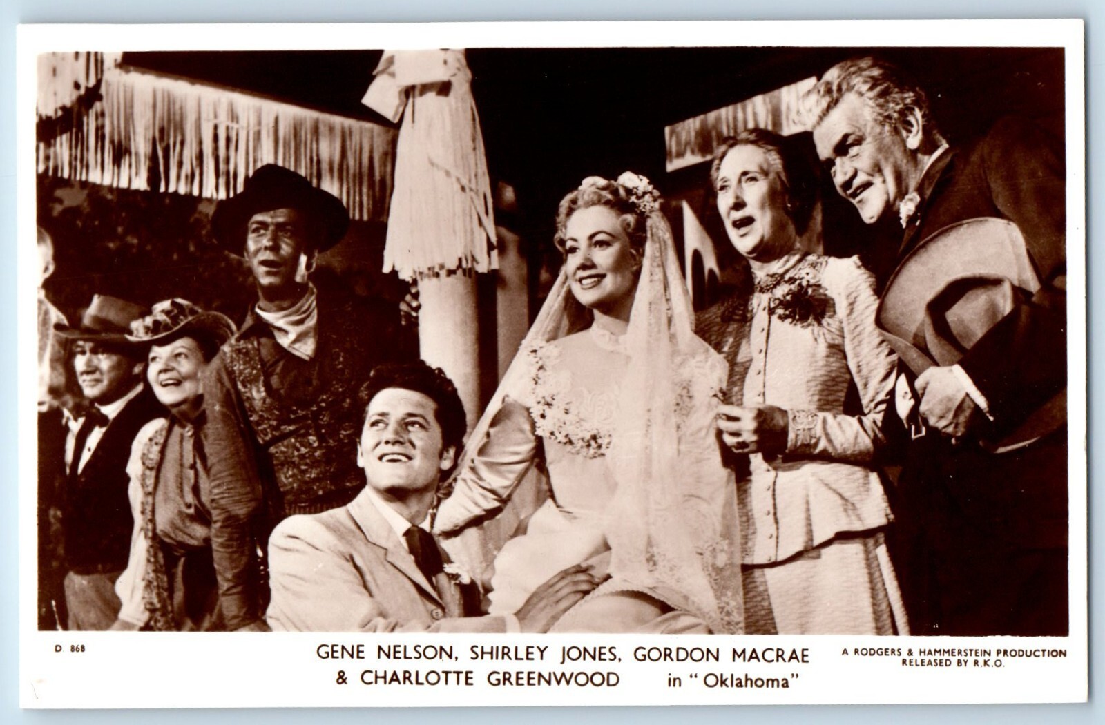 Wedding Postcard RPPC Photo Gordon Macrae & Charlotte Greenwood In ...