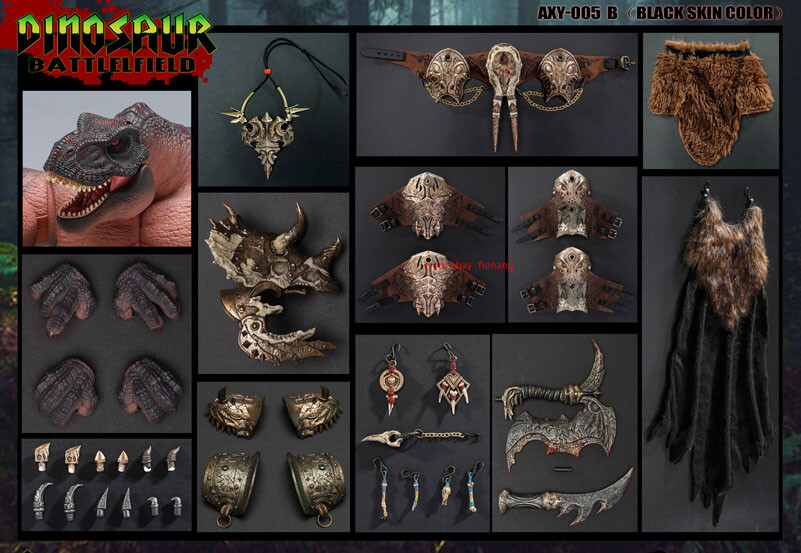 AXYTOYS Dinosaur Battlefield Carnivorous Tribe King Tyrannosaurus Rex ...