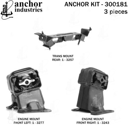 Anchor Motor Mounts 300181 Engine Mnt Kit | eBay