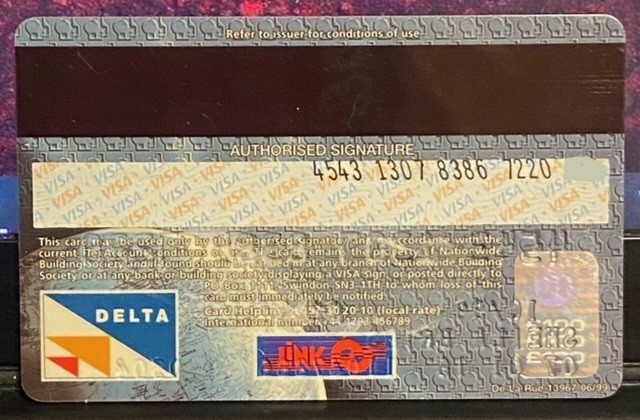 Expired Nationwide Bank (England) Flex Account Debit Visa Credit Card ...