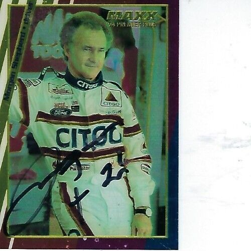 MORGAN SHEPHERD SIGNED 1994 MAXX PREMIER PLUS RACING #21 - NASCAR | eBay