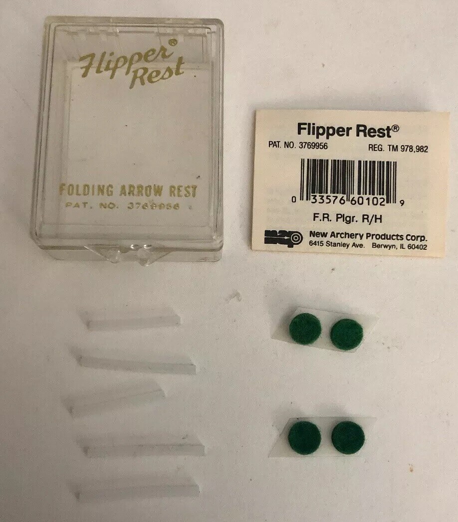 “FLIPPER REST" Folding Arrow Rest PAT. No. 3769956 Right Hand Mount ...