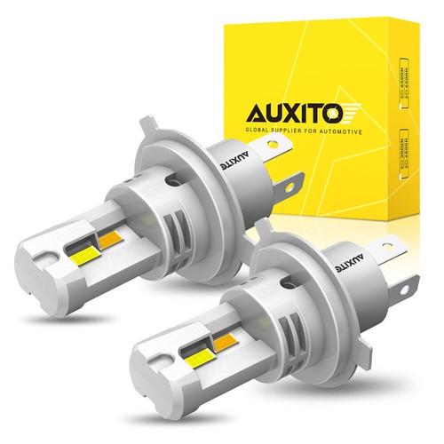 AUXI H4 9003 Yellow/White 40000LM Kit LED Headlight Bulb High Low Beam ...