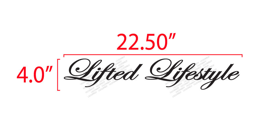 Lifted Lifestyle Windshield Vinyl Vertical Decal Sticker 4x4 Off Road ...