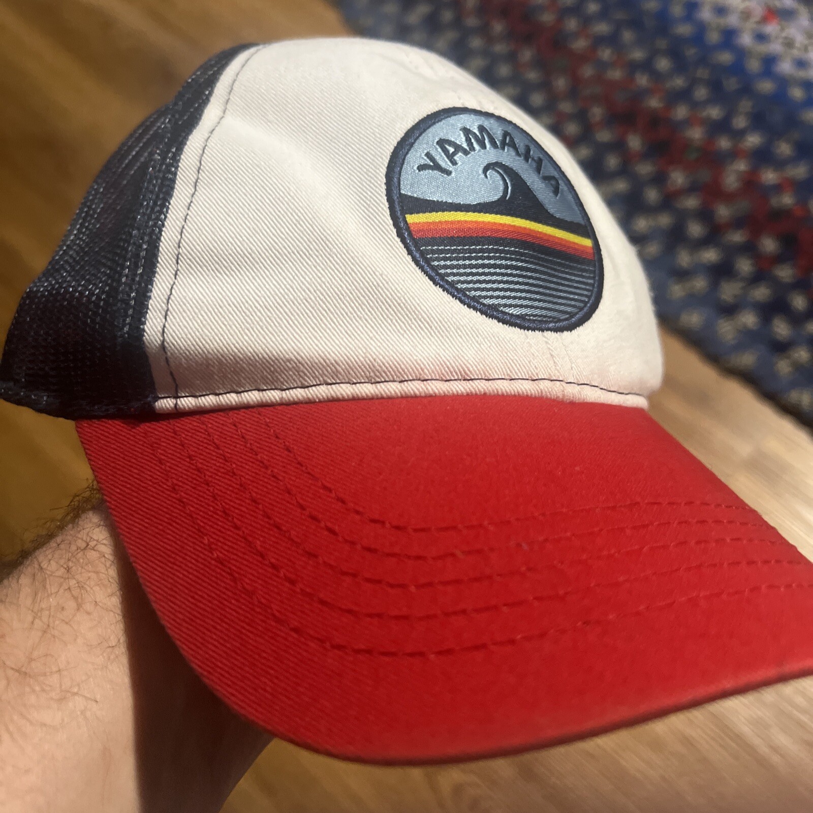 Yamaha Sunset Wave Hat- Adult Adjustable Trucker Hat | eBay