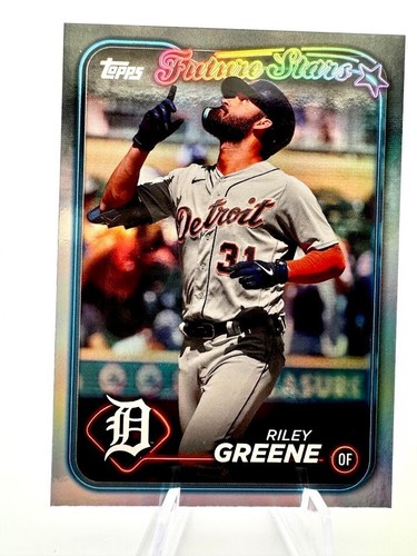 2024 Topps Series 1 Riley Greene Future Stars Rainbow Foil Detroit ...