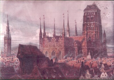 Danzig , Lithographie v.Theodor Urtnowski | eBay