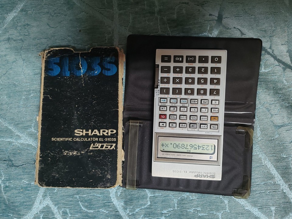 Vintage SHARP EL-5103S calculator with box in good condition | eBay