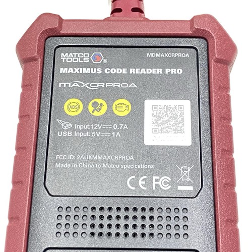 MATCO TOOLS MDMAXCRPROA Maximus Android Code Reader Proa 4.0' Color ...