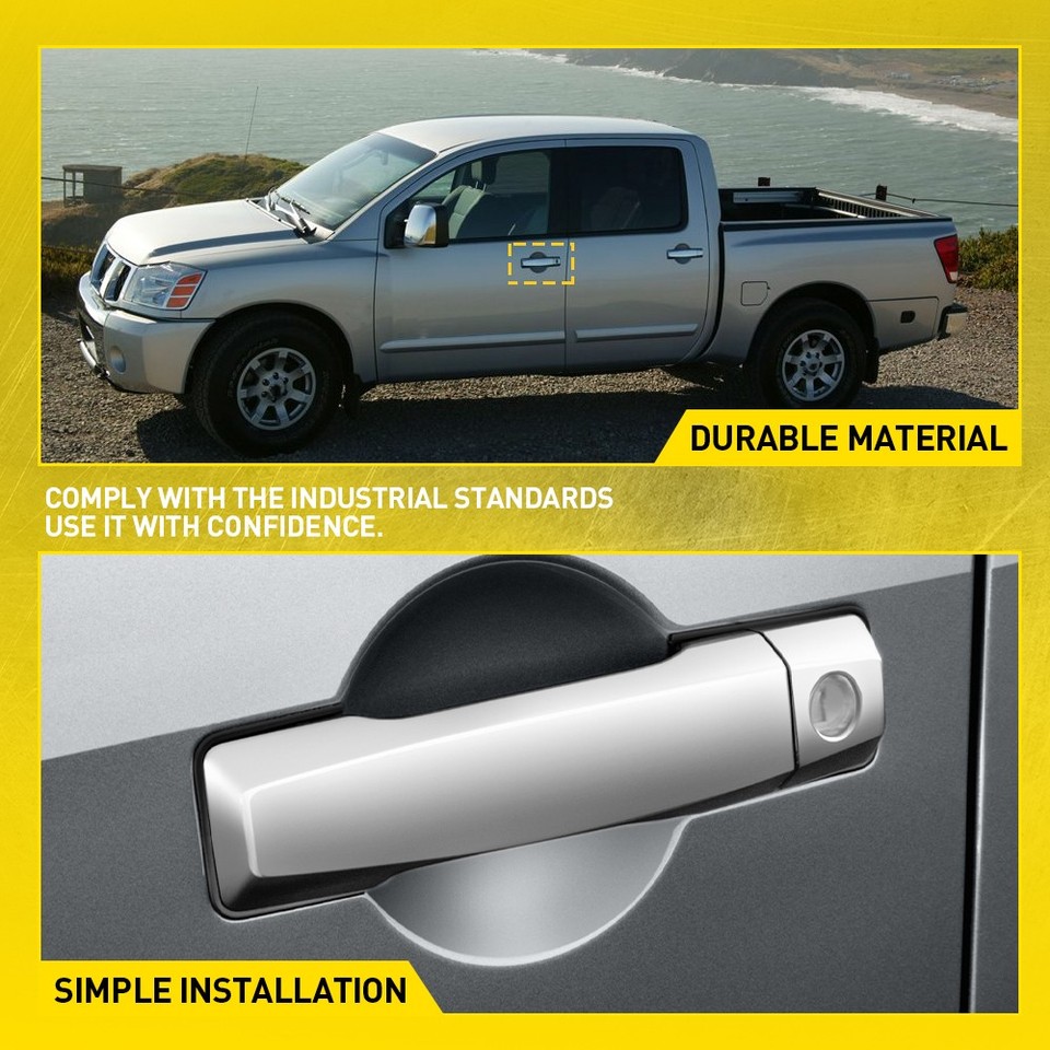 Pair Outside Exterior Door Handle Front LH RH For 2004-2015 Nissan ...