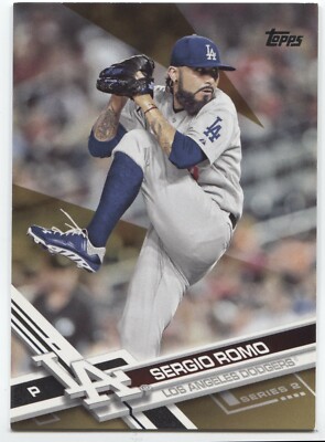 SERGIO ROMO 2017 Topps Series 2 GOLD Parallel #/2017 -LOS ANGELES ...
