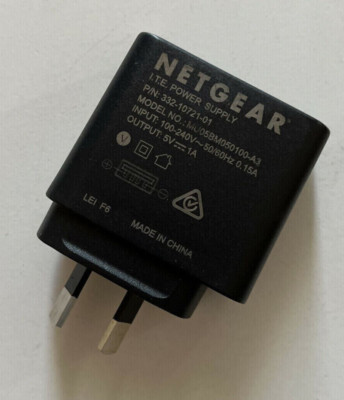NetGear Wall Charger Adapter 5V/1A (332-10770-01/MU05BT050100) | eBay
