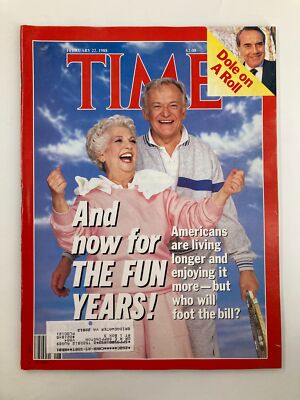 VTG Time Magazine February 22 1988 Americans Are Living Longer and ...