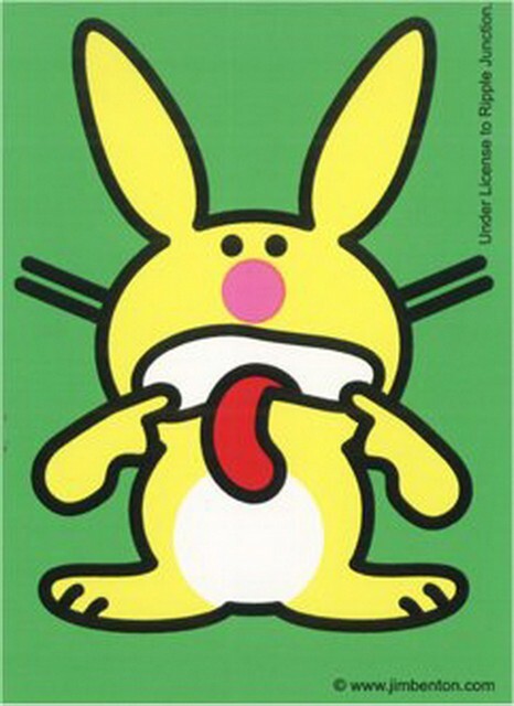 Happy Bunny Bleh Sticker | eBay