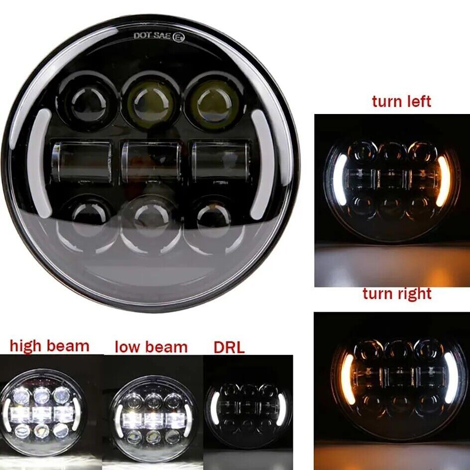 Front LED headlight For Triumph Rocket 3 Classic 2013 Mainlamp kit w ...