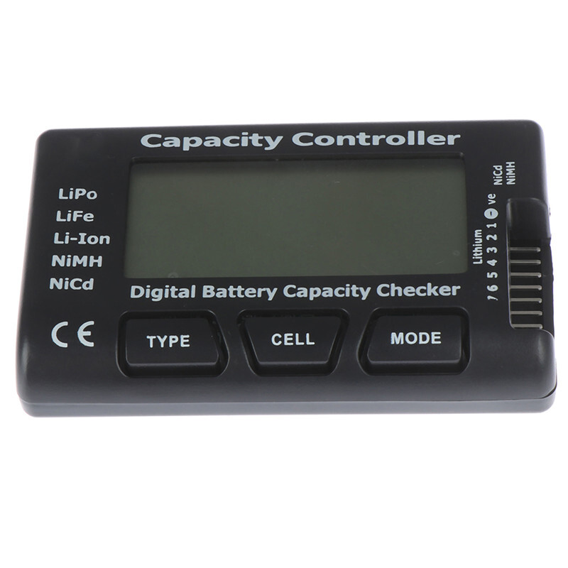 1Pc Digital battery capacity controller checker for NiMH Nicd LiPo LiFe ...