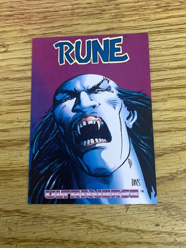Rune 1993 Malibu Comics Ultraverse #0 RUNE Comic Trading Card | eBay