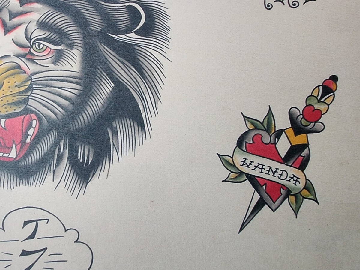 Old School Lion Tattoos